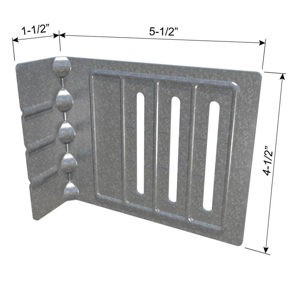 ClarkDietrich FCSC 5.5-68 FASTCLIP™ SLIDE CLIP 4-1/2" x 5-1/2" x 1-1/2 ...