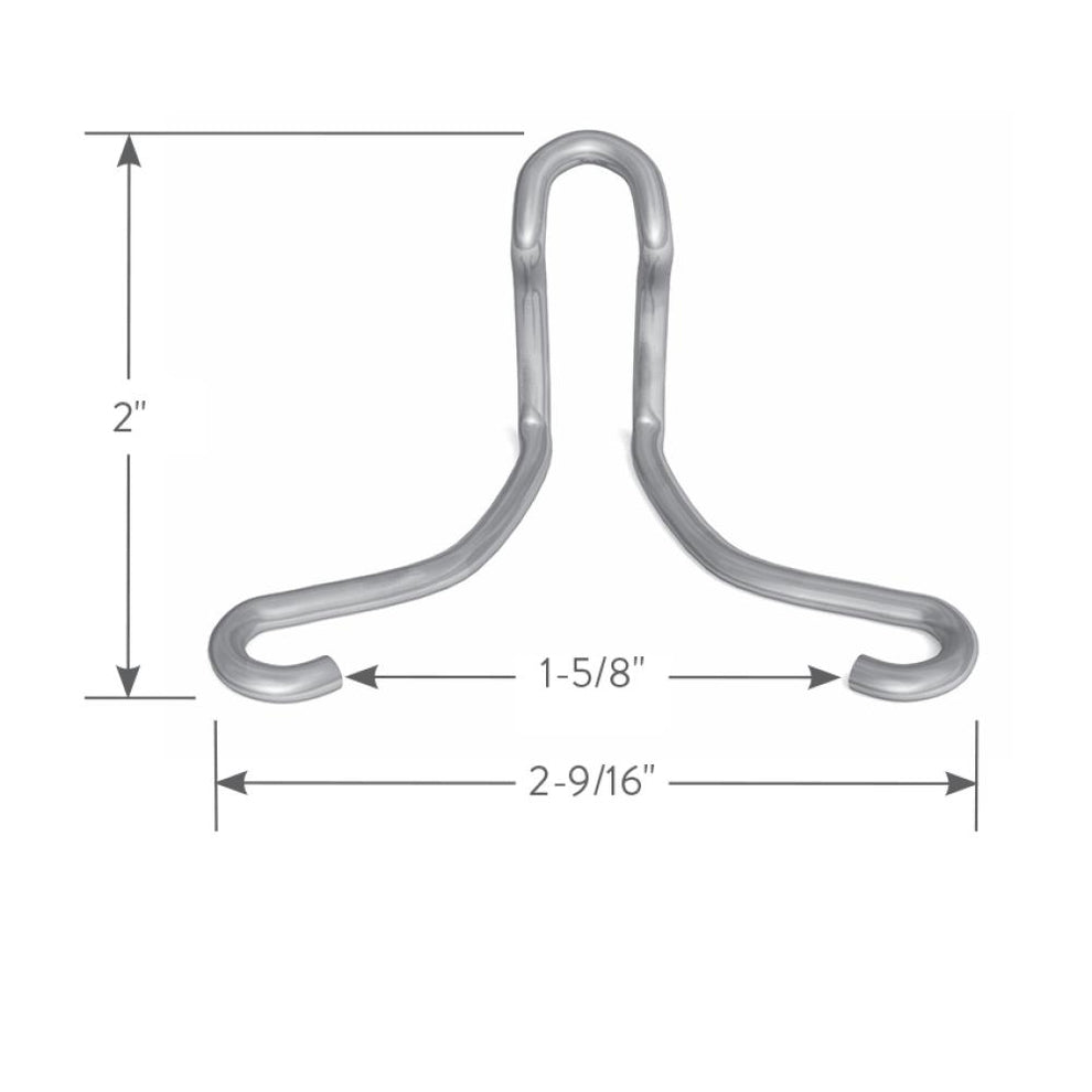 ClarkDietrich MFCC METAL FURRING CHANNEL CLIP 2-9/16" x 2" (0.134" dia ...