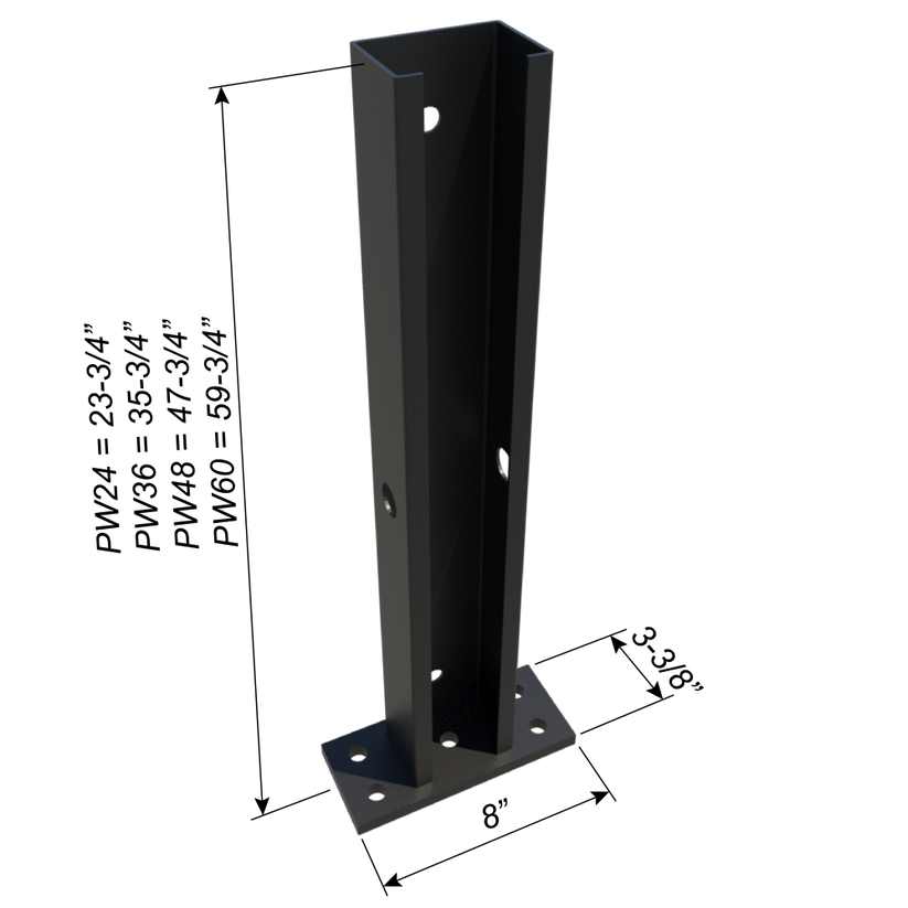 ClarkDietrich PW36 PONY WALL HEAVY (12 GA) 36IN 35-3/4" Tall x 3-3/8 ...